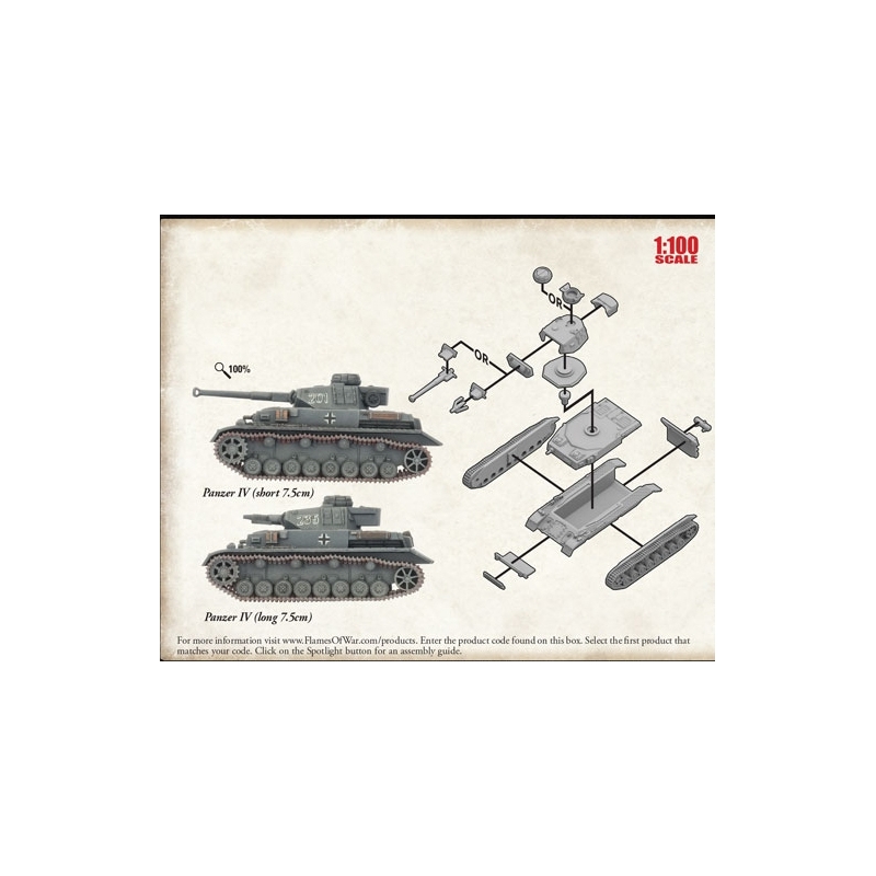 Panzer IV (Early) German Medium Tank Sprue 15mm WWII BATTLEFRONT FLAMES ...