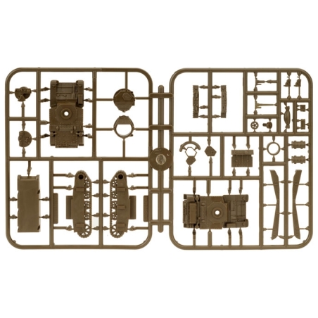 U.S. M3 Stuart or Honey Light Tank Sprue 15mm WWII BATTLEFRONT FLAMES ...