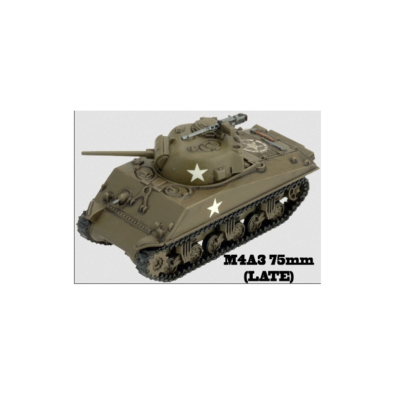 US Sherman M4A3/A2 (Late) 75/76/105mm Tank Sprue 15mm WWII BATTLEFRONT ...