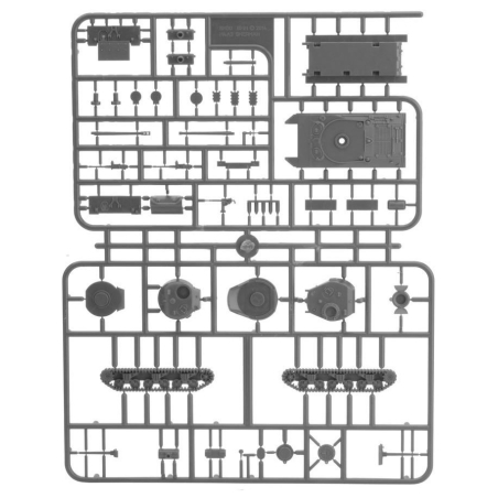 US Sherman M4A3/A2 (Late) 75/76/105mm Tank Sprue 15mm WWII BATTLEFRONT ...