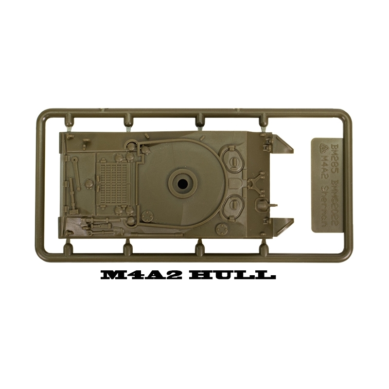 US Sherman M4A3/A2 (Late) 75/76/105mm Tank Sprue 15mm WWII BATTLEFRONT ...