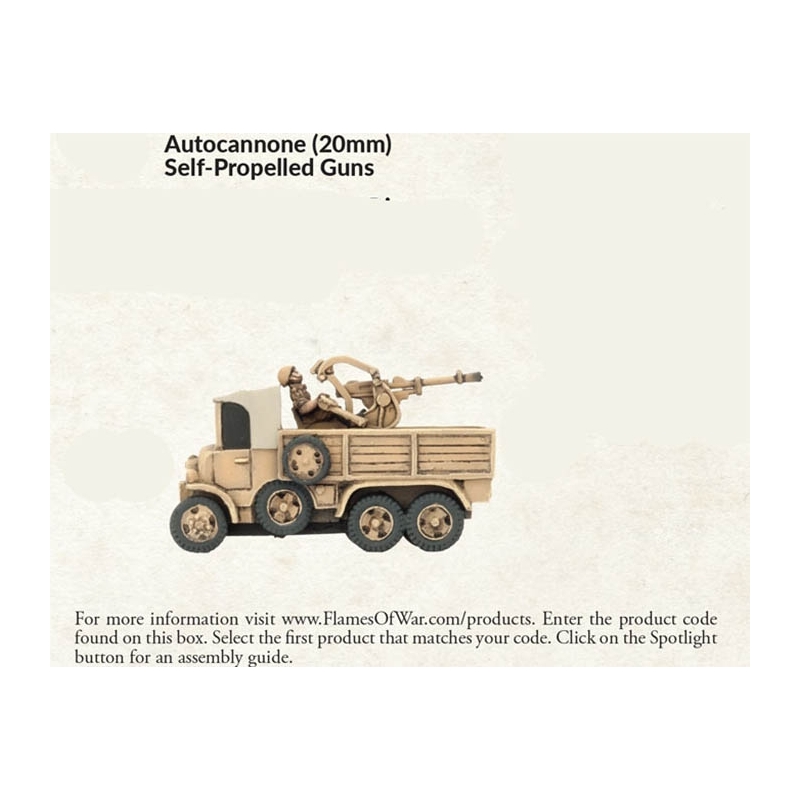 ITALIAN AUTOCANNONE AA 15mm WWII BATTLEFRONT FLAMES OF WAR