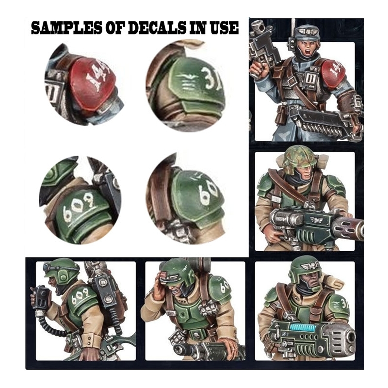 IMPERIAL GUARD CADIAN ASTRA MILITARIUM TRANSFER SHEET 40K Decals GAMES ...