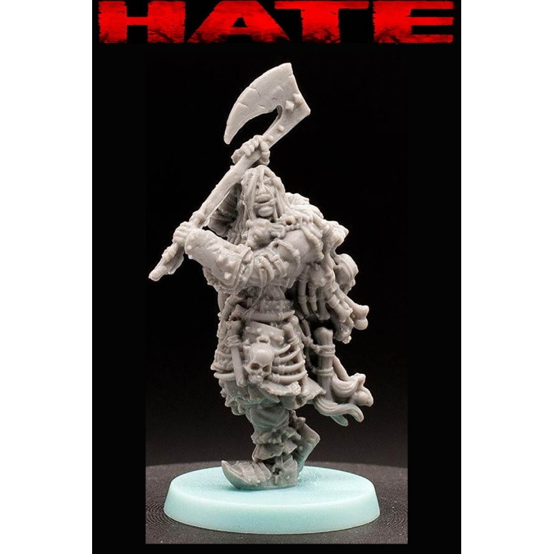Um'Cal Warrior A Barbarian Chaos HATE GAME MINIATURES CMON
