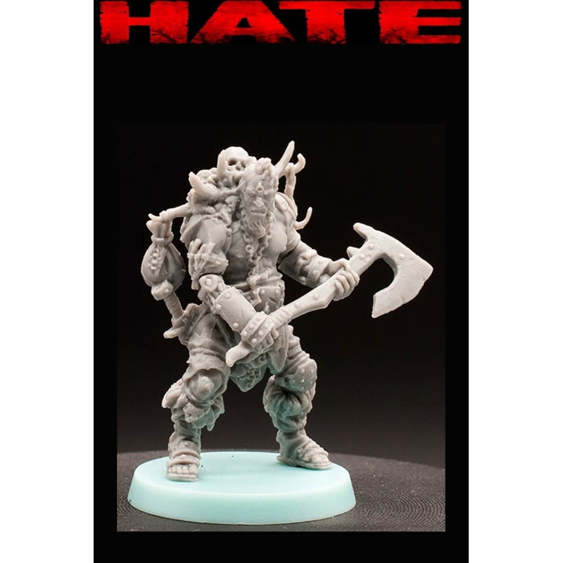 Um'Kator Warrior A Barbarian Chaos HATE GAME MINIATURES CMON