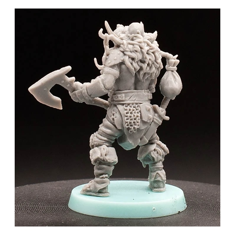 Um'Kator Warrior A Barbarian Chaos HATE GAME MINIATURES CMON