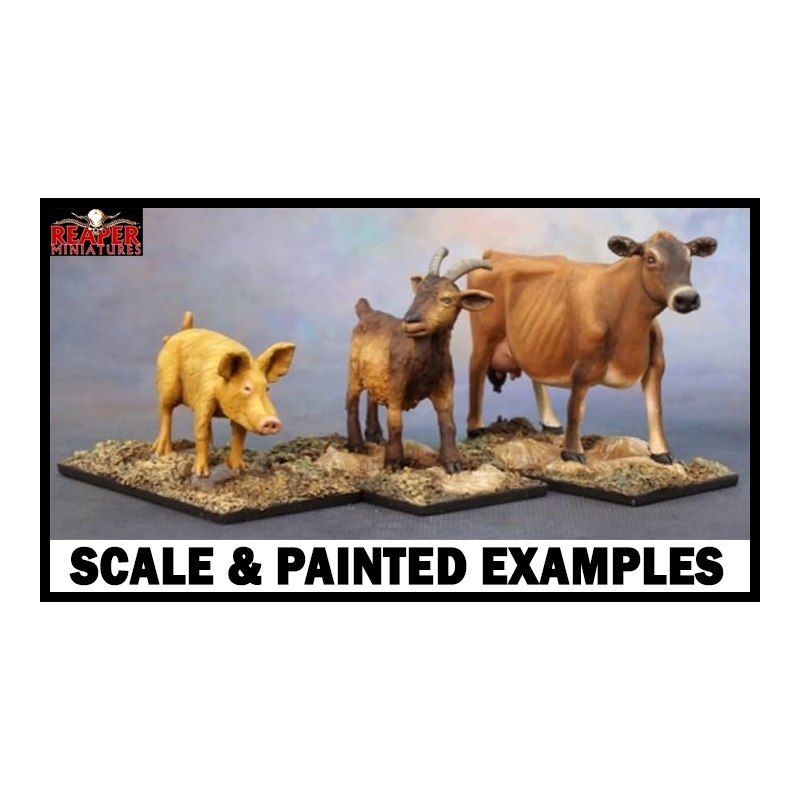 Farm Animals - Large Pig - Swine (Livestock) 28mm Wargaming REAPER ...