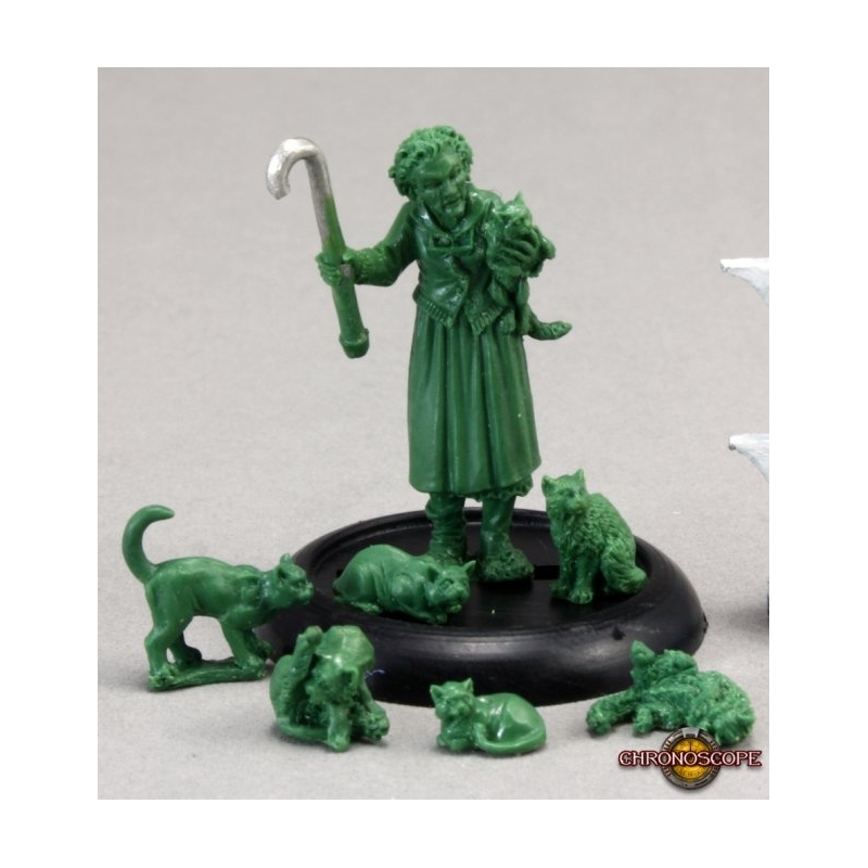 Edna, Crazy Cat Lady CHRONOSCOPE REAPER MINIATURES