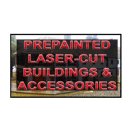 Medium Two Story House Prepainted Laser-cut 28mm Buildings WWII ...