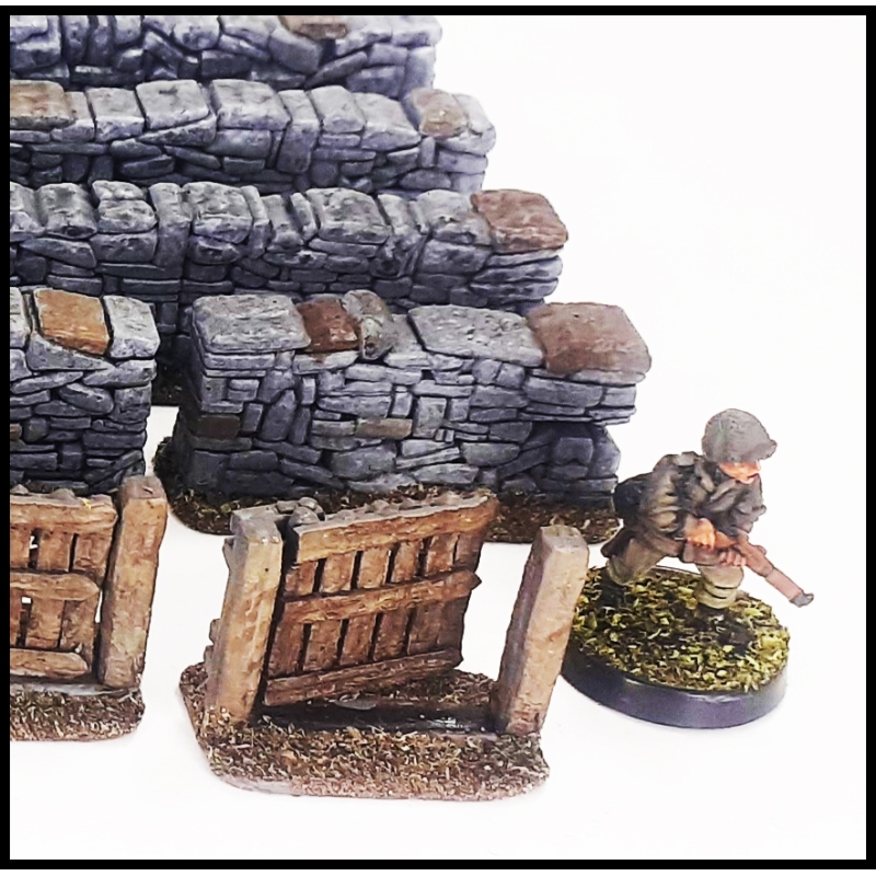 Stonewall set 28mm Terrain WWII FRONTLINE GAMES