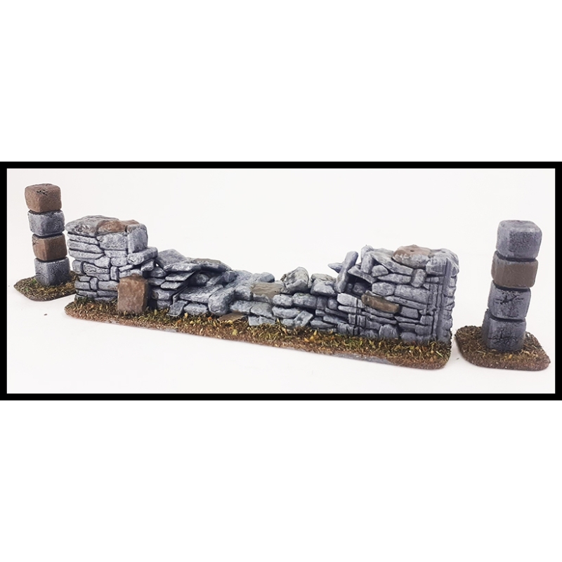 Ruined Stonewall 28mm Terrain WWII FRONTLINE GAMES