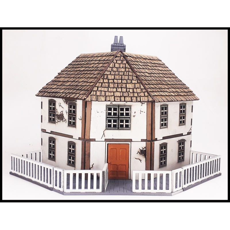 Row House Corner Building 1 Prepainted Laser-cut 28mm Buildings WWII ...