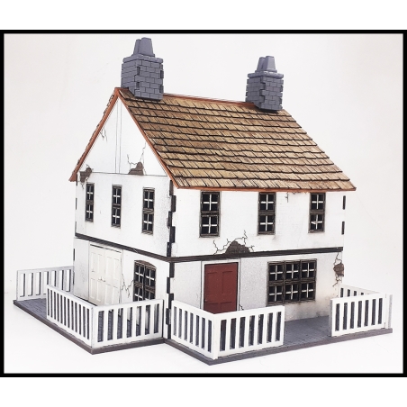 Row House Corner Building 2 Prepainted Laser-cut 28mm Buildings WWII ...