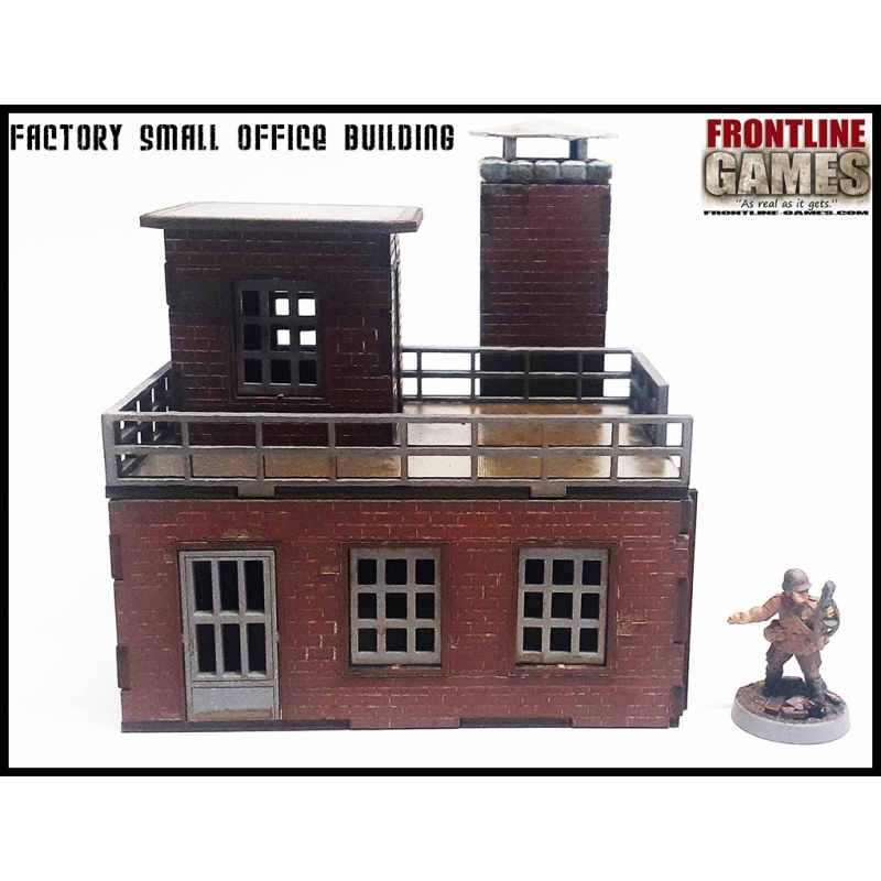 Factory Office Building Pre painted Laser cut 28mm WWII FRONTLINE GAMES