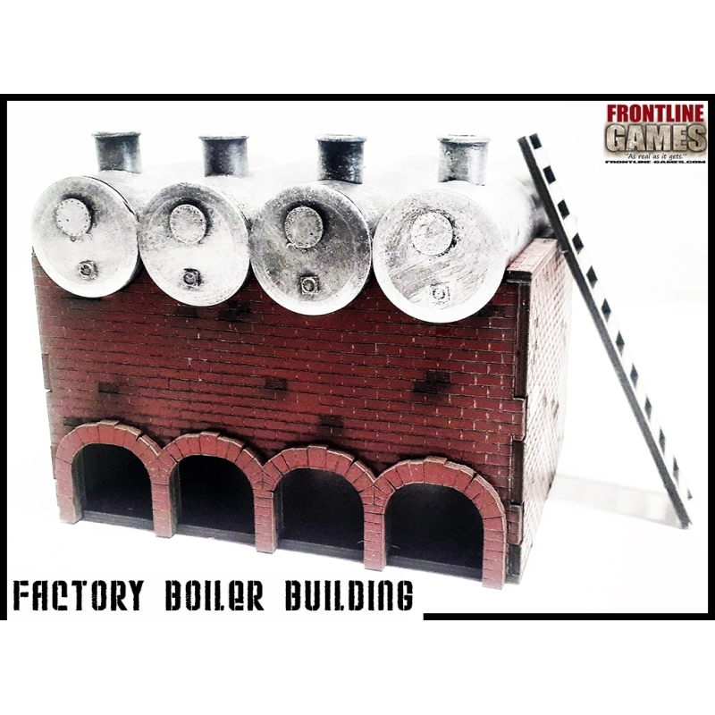 Factory Boiler Building Pre painted Laser cut 28mm WWII FRONTLINE GAMES