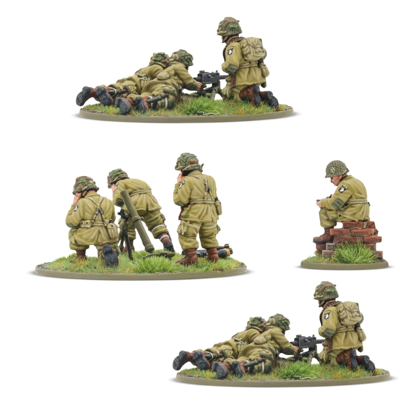 US Airborne (D-Day) Heavy Weapons Platoon 28mm WWII WARLORD GAMES