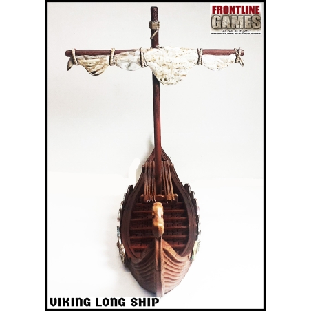 VIKING LONG SHIP - DRAGON HEAD! 28mm Model FRONTLINE GAMES