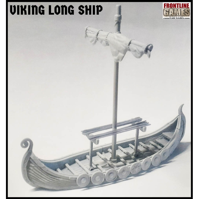 VIKING LONG SHIP - DRAGON HEAD! 28mm Model FRONTLINE GAMES