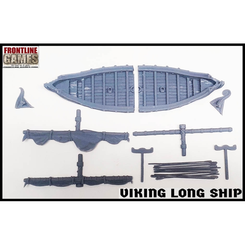VIKING LONG SHIP - DRAGON HEAD! 28mm Model FRONTLINE GAMES
