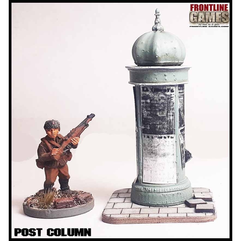 POST COLUMN News paper/advertisement Column 28mm FRONTLINE GAMES