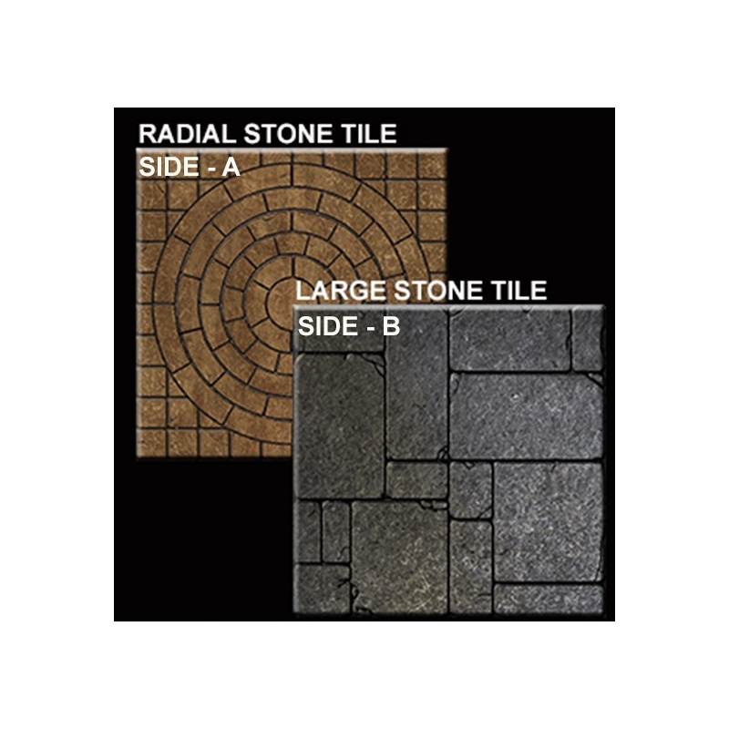 LARGE STONE - RADIAL STONE 2"x2" (20) STONES DOUBLE-SIDE DUNGEON TILES