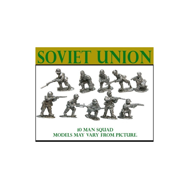 Soviet Russian Infantry Squad (10) 28mm WWII BATTLE HONORS