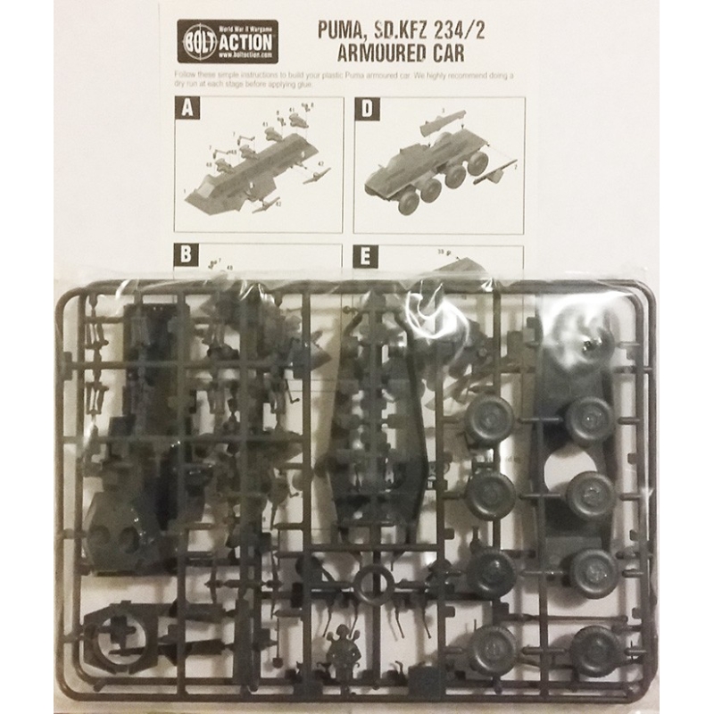 German SdKfz 234/2 "Puma" Armored Car NO BOX SALE! 28mm WWII 1/56th ...