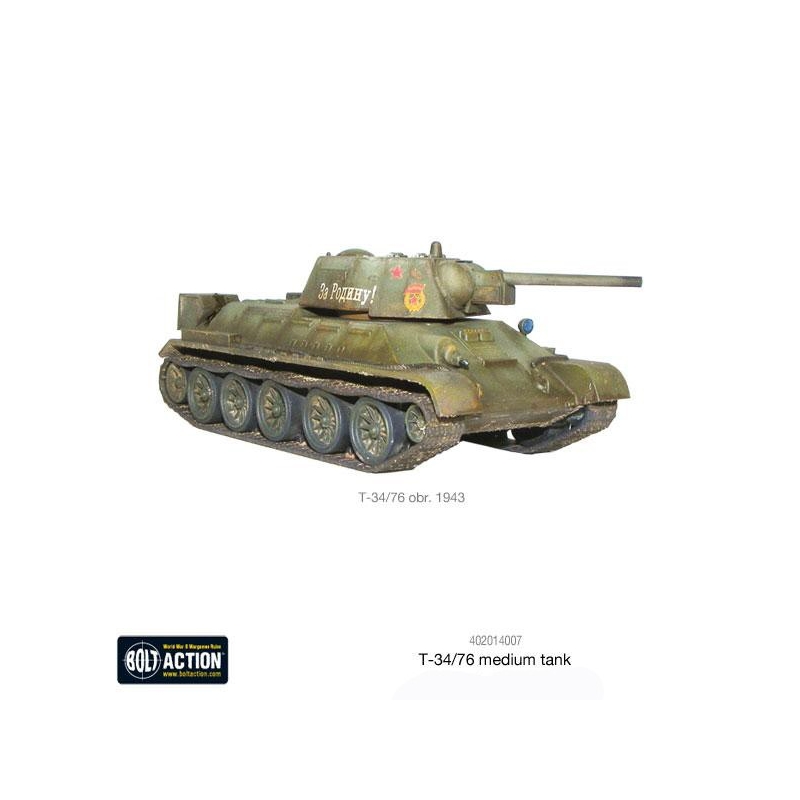 Russian T34/76 Medium tank NO BOX SALE! (41,42 or 43) 28mm WWII 1/56th ...