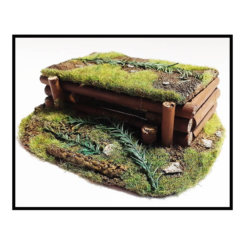 Log Bunker 28mm WWII Jungle or Eastern Front Terrain FRONTLINE GAMES