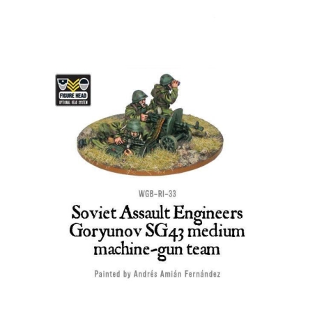 Russian Soviet Assault Engineers SG43 MMG team 28mm WWII WARLORD GAMES
