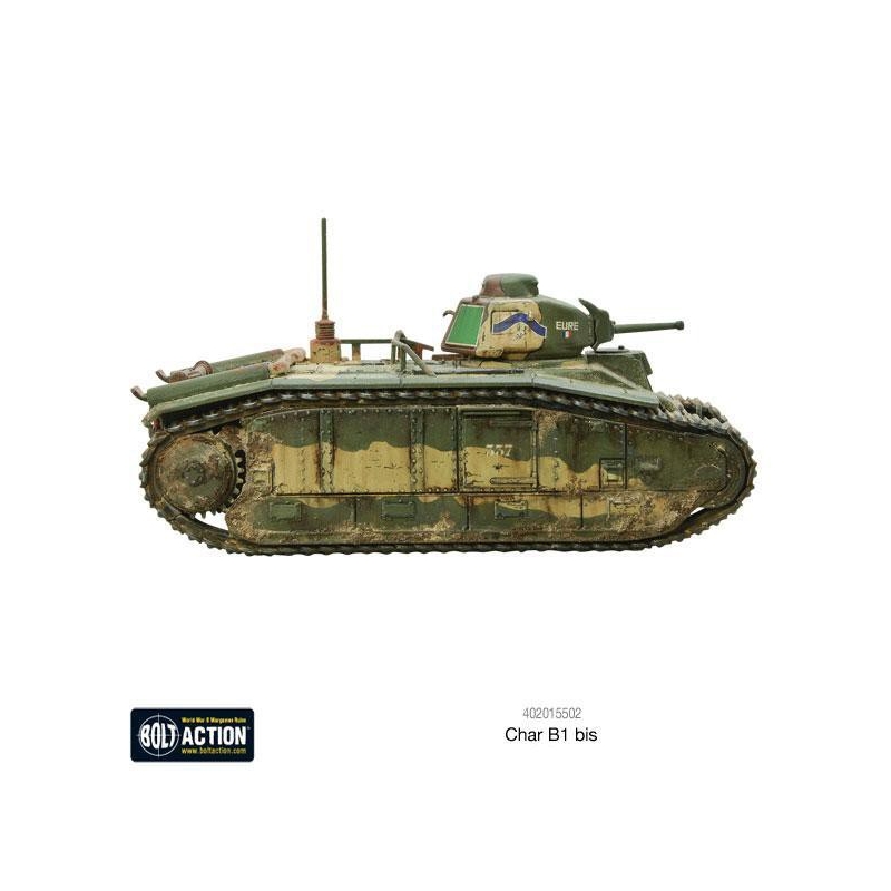 French Char B1 bis tank WWII 28mm 1/56th (no box) WARLORD GAMES