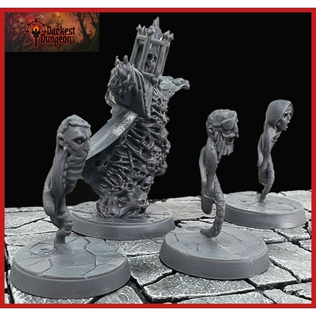 THE COLLECTOR W/ Collected 28mm RPG miniatures DARKEST DUNGEON