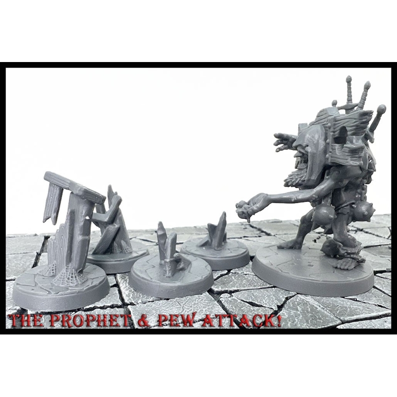 THE PROPHET w/attack pews! 28mm RPG miniatures DARKEST DUNGEON